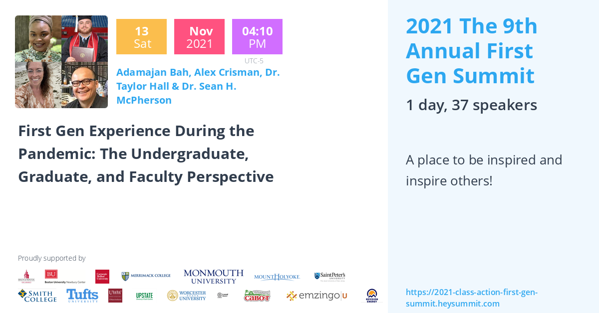 Alex Crisman - 2021 The 9th Annual First Gen Summit