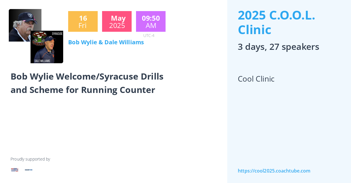 Bob Wylie - 2025 C.O.O.L. Clinic