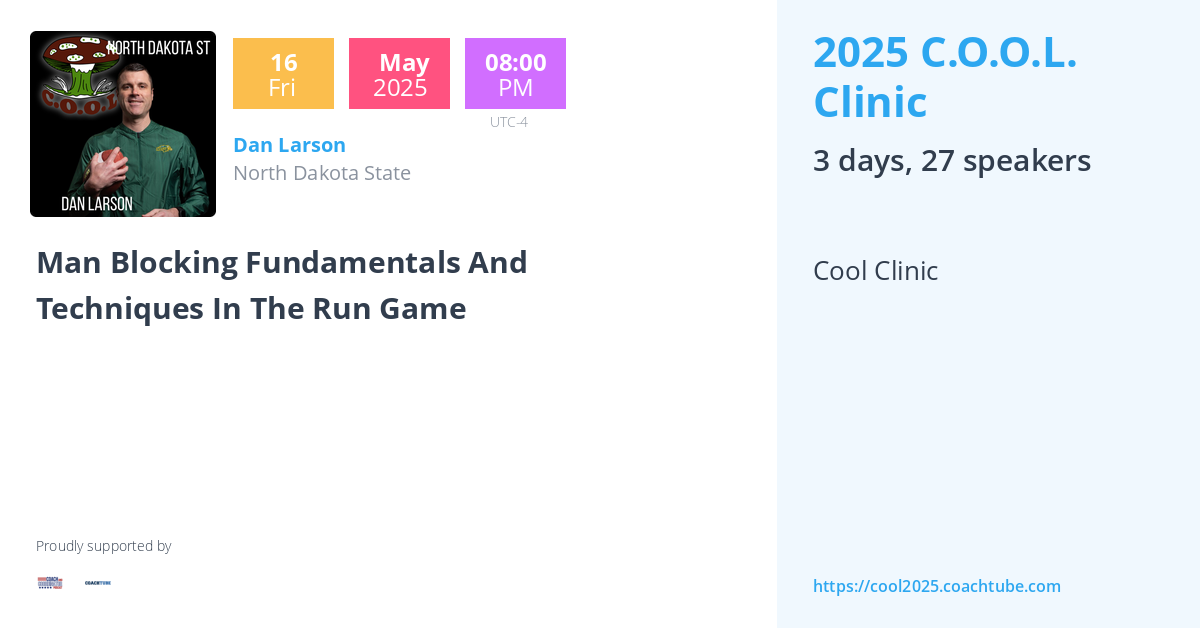 Dan Larson - 2025 C.O.O.L. Clinic