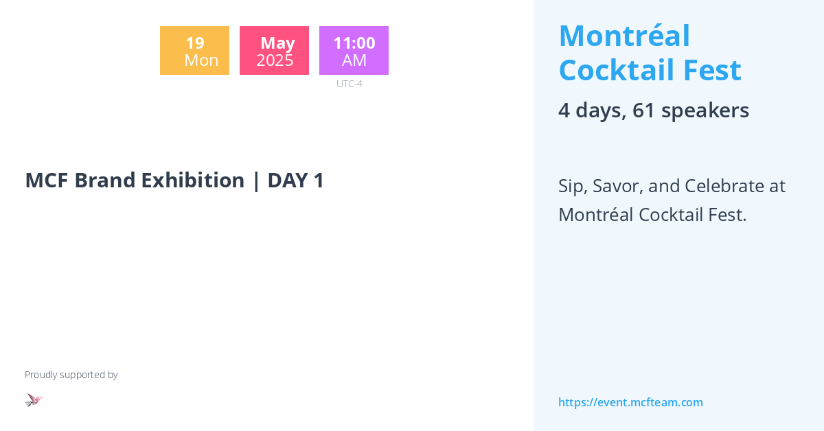 MCF Brand Exhibition | DAY 1