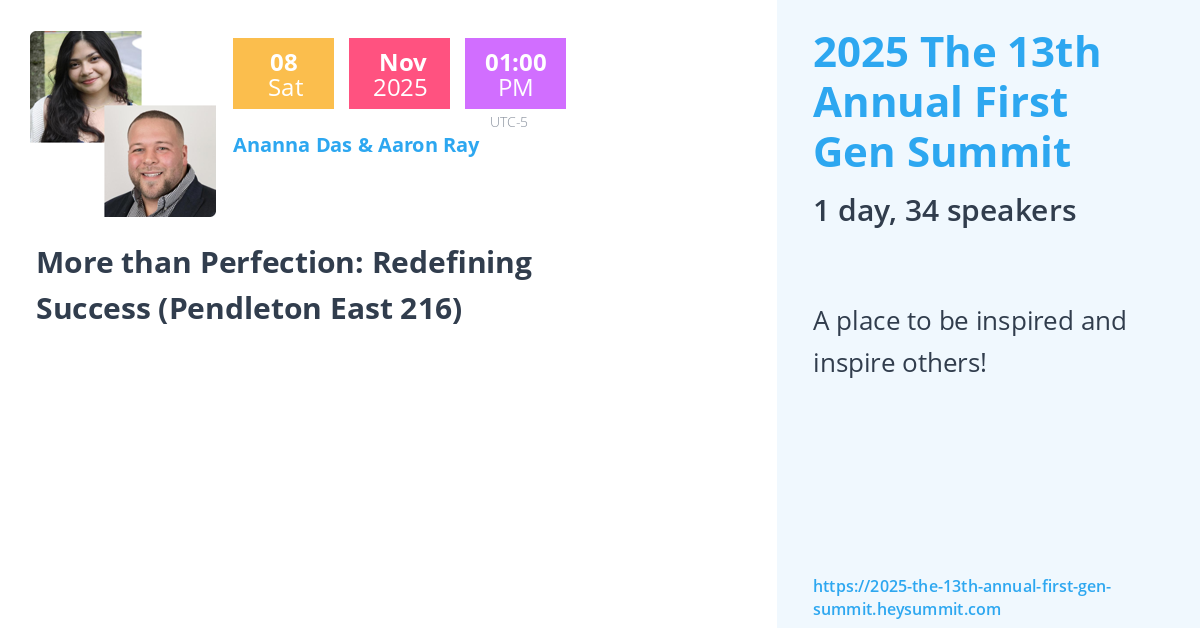 Ananna Das - 2025 The 13th Annual First Gen Summit