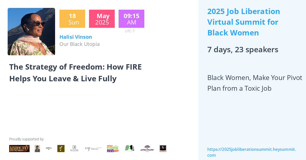 Halisi Vinson - 2025 Job Liberation Virtual Summit for Black Women
