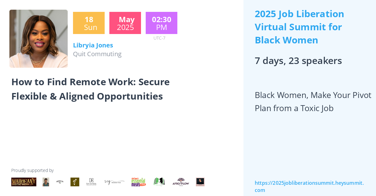 Libryia Jones - 2025 Job Liberation Virtual Summit for Black Women