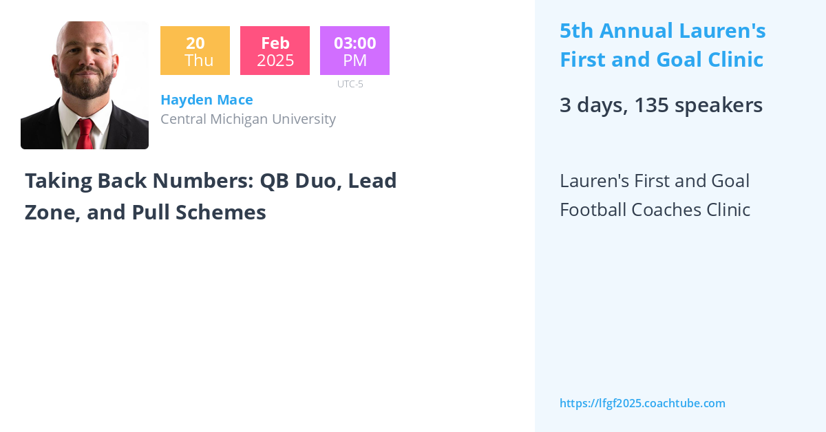 Taking Back Numbers: QB Duo, Lead Zone, and Pull Schemes