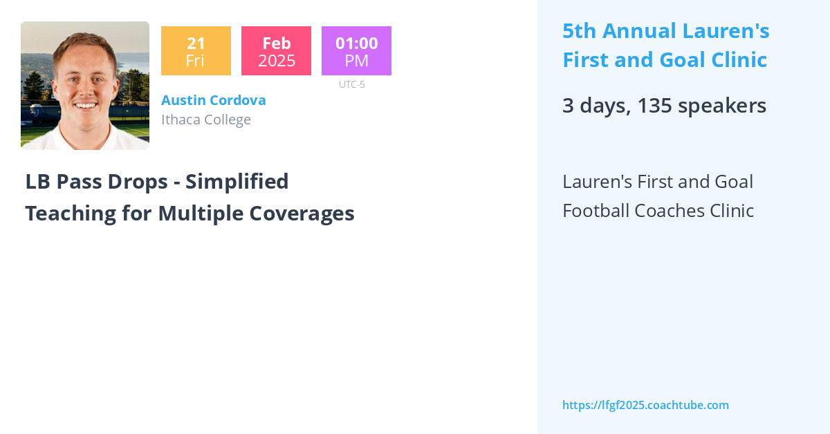 LB Pass Drops - Simplified Teaching for Multiple Coverages