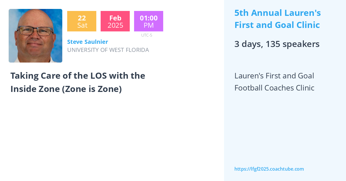 Taking Care of the LOS with the Inside Zone (Zone is Zone)