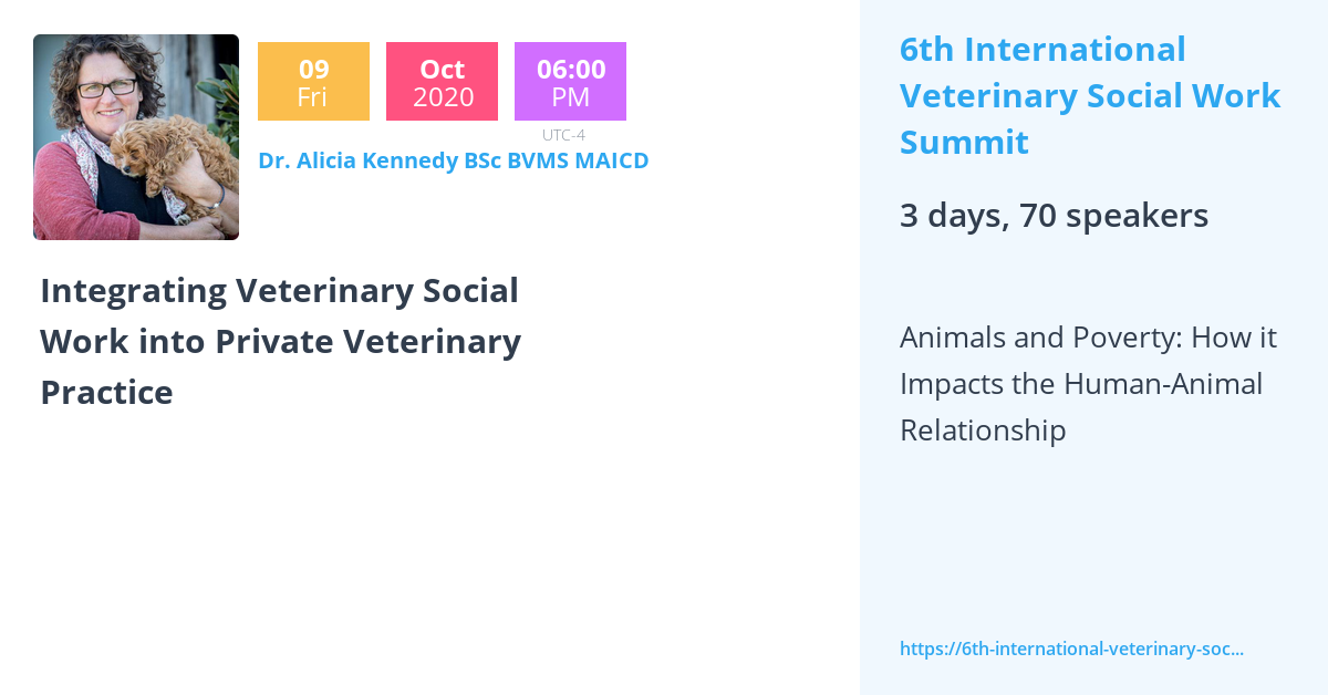 Dr. Alicia Kennedy BSc BVMS MAICD - 6th International Veterinary Social Work Summit