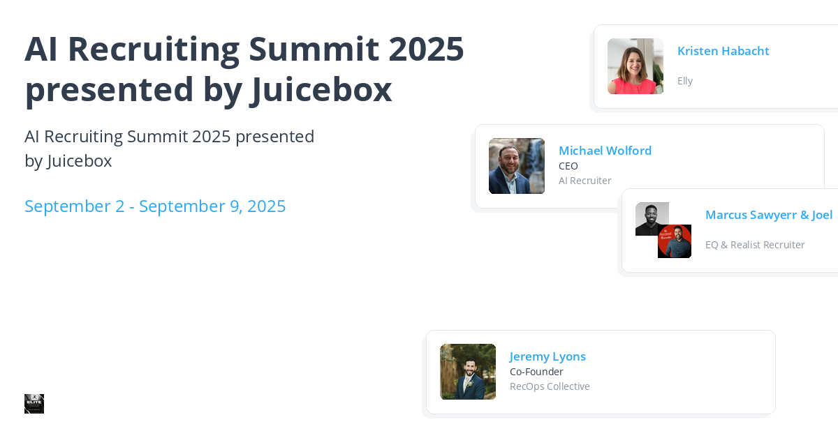 Speakers - AI Recruiting Summit 2025