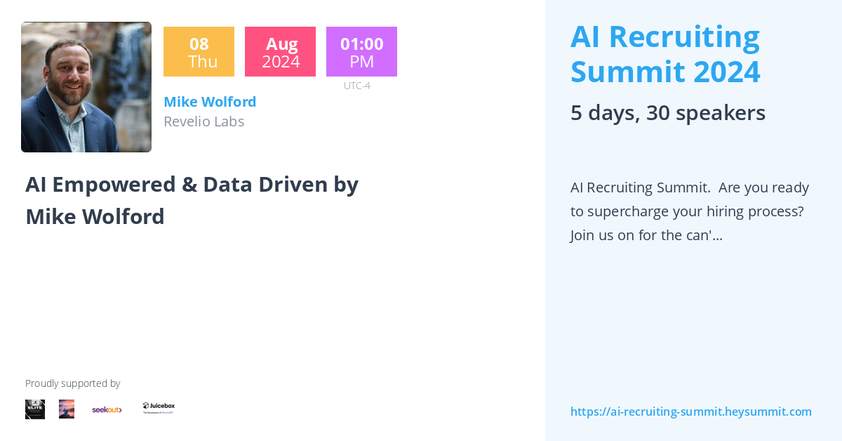 Mike Wolford - AI Recruiting Summit 2024