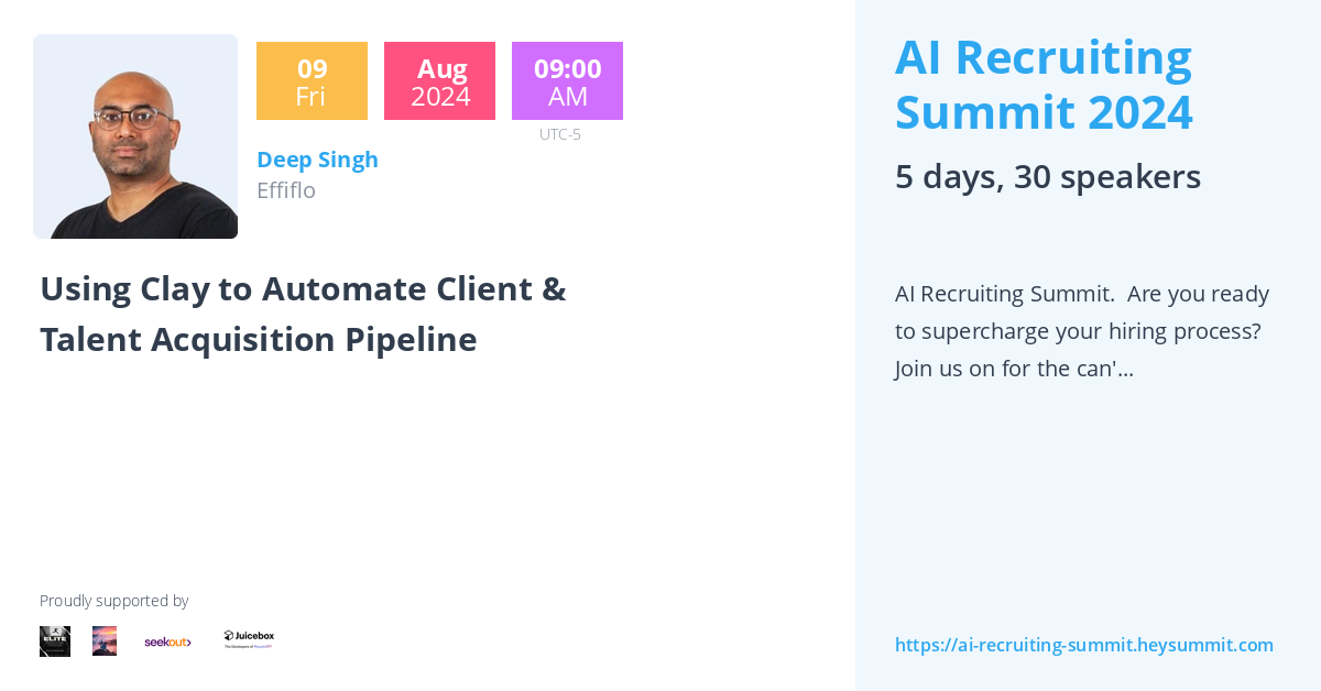Using Clay to Automate Client & Talent Acquisition Pipeline