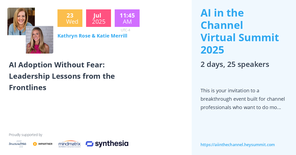 Katie Merrill - AI in the Channel Virtual Summit 2025