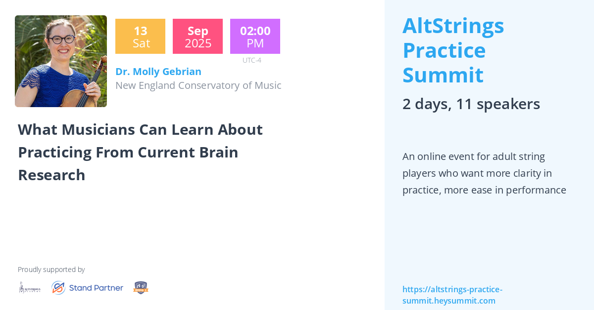 Dr. Molly Gebrian - AltStrings Practice Summit