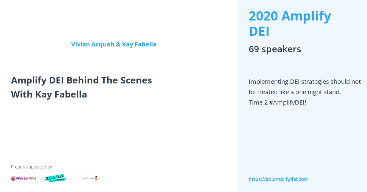 Kay Fabella - 2020 Amplify DEI
