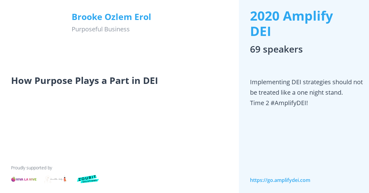 How Purpose Plays a Part in DEI