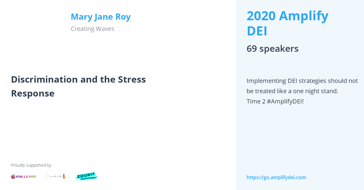 Discrimination and the Stress Response