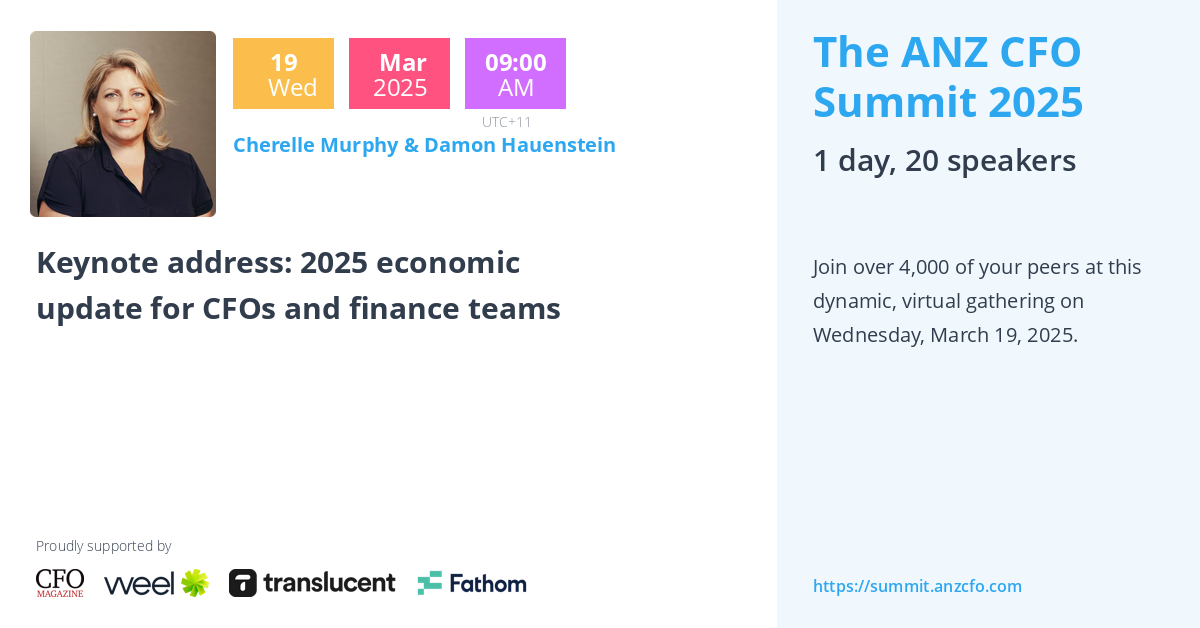 Cherelle Murphy - The ANZ CFO Summit 2025