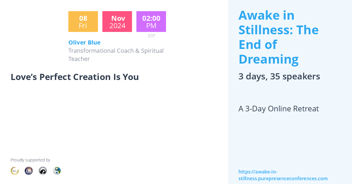 Oliver Blue - Awake in Stillness: The End of Dreaming