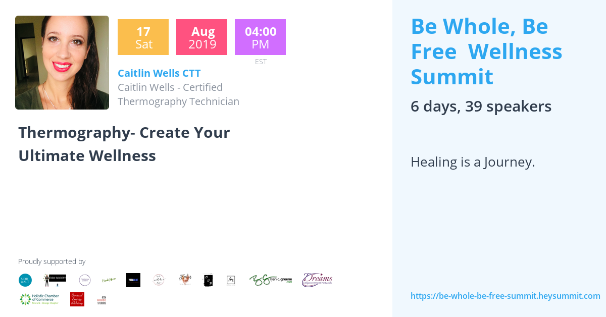 Caitlin Wells CTT - Be Whole, Be Free Wellness Summit