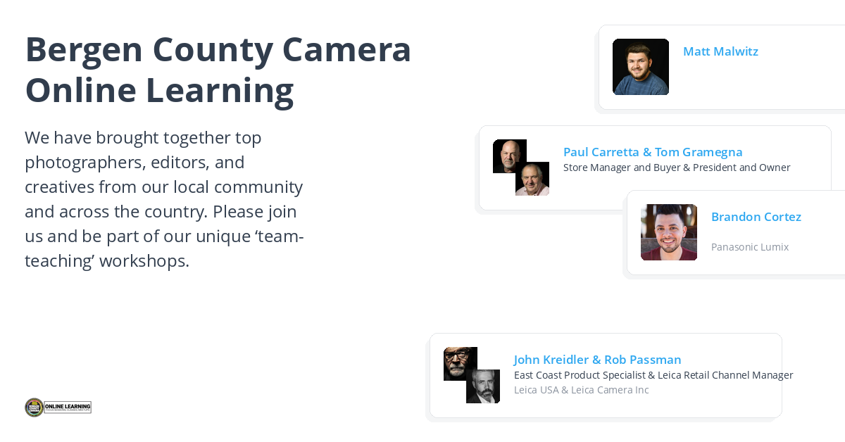 Bergen County Camera Online Learning
