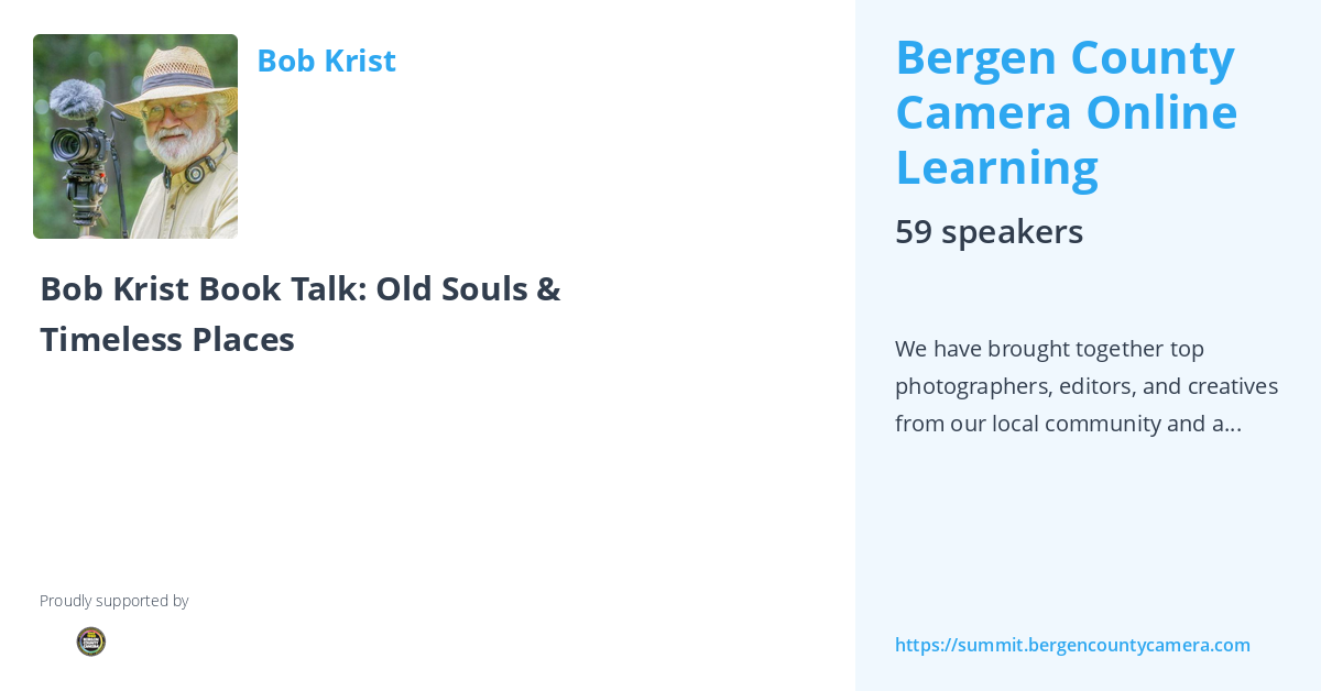 Bob Krist - Bergen County Camera Online Learning