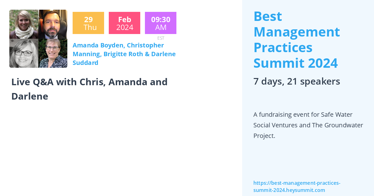 Amanda Boyden - Best Management Practices Summit 2024