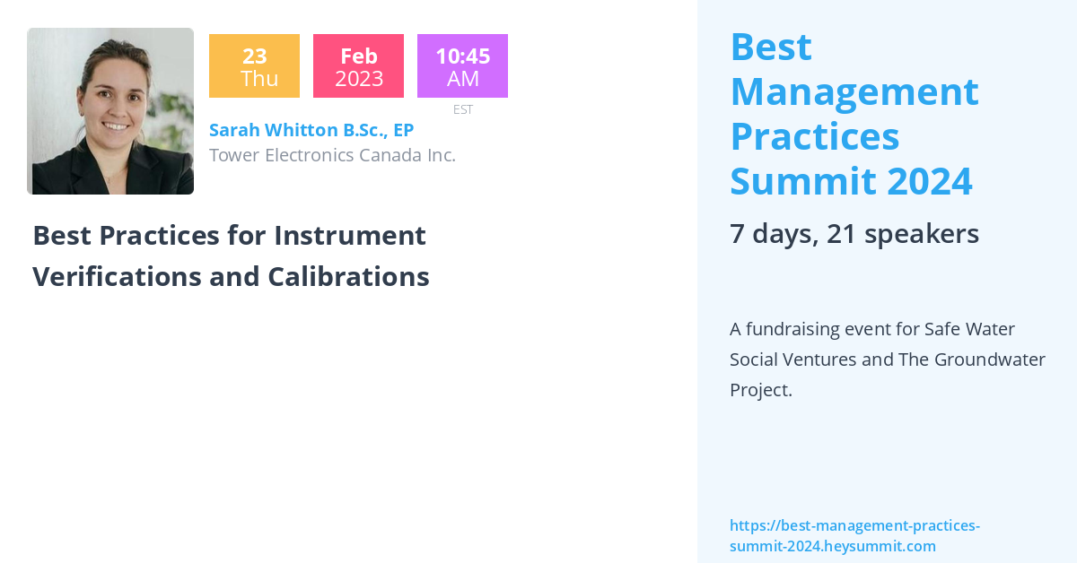 Best Practices for Instrument Verifications and Calibrations
