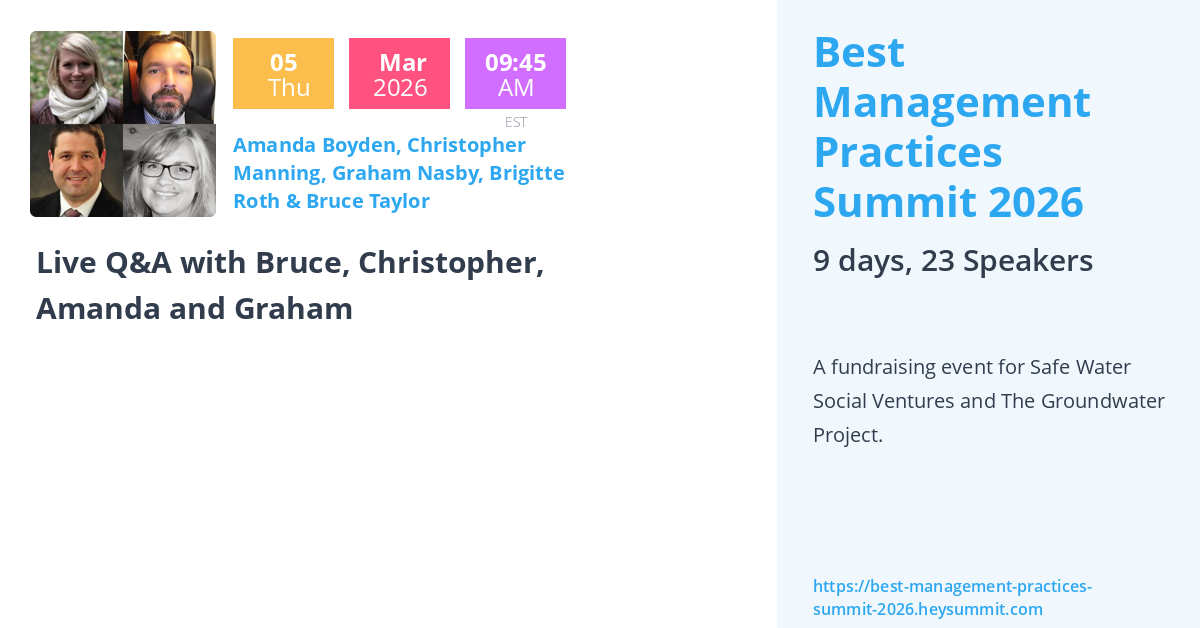 Amanda Boyden - Best Management Practices Summit 2026