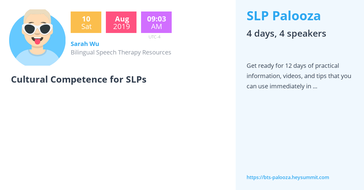 Sarah Wu - SLP Palooza