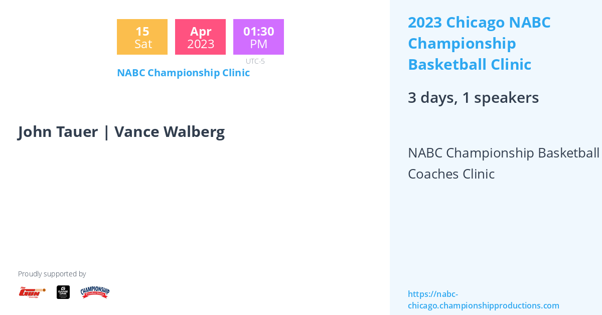 John Tauer | Vance Walberg