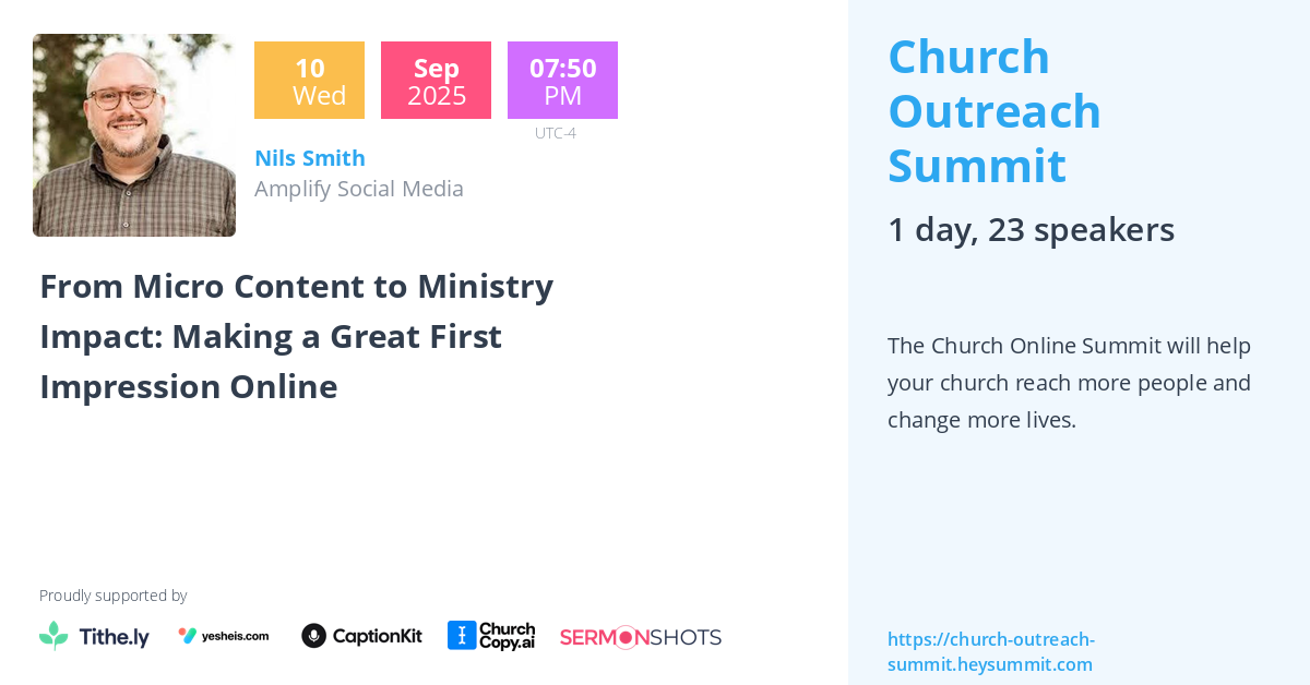 From Micro Content to Ministry Impact: Making a Great First Impression ...