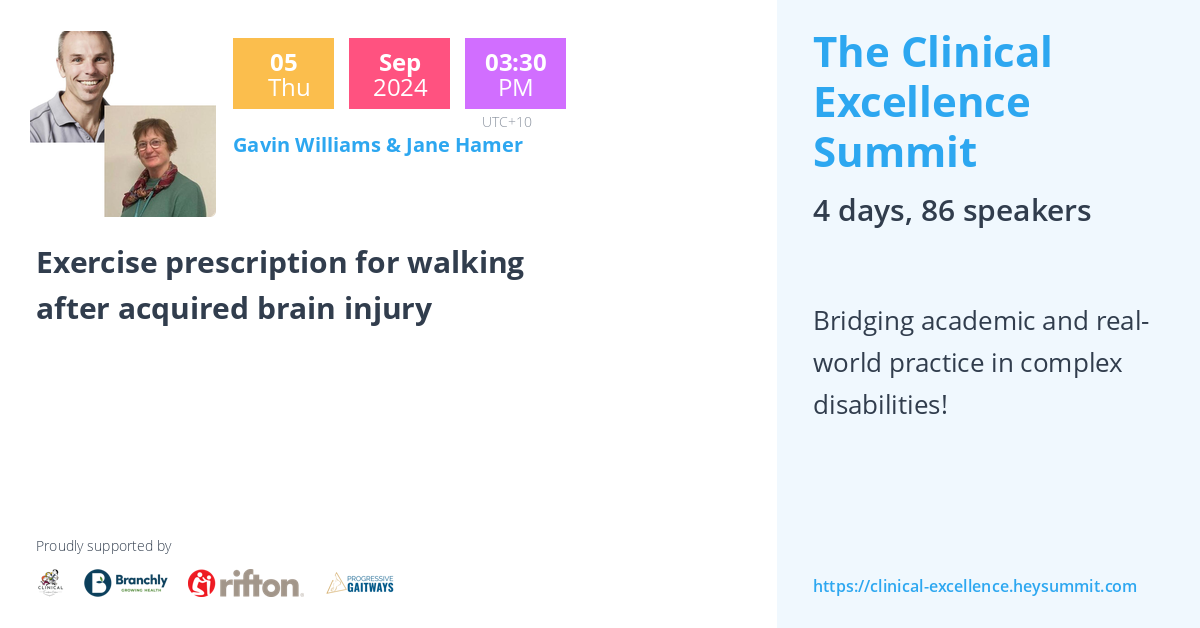 Gavin Williams - The Clinical Excellence Summit