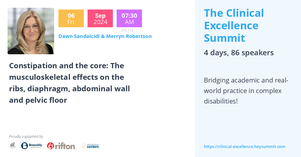 Constipation and the core: The musculoskeletal effects on the ribs ...