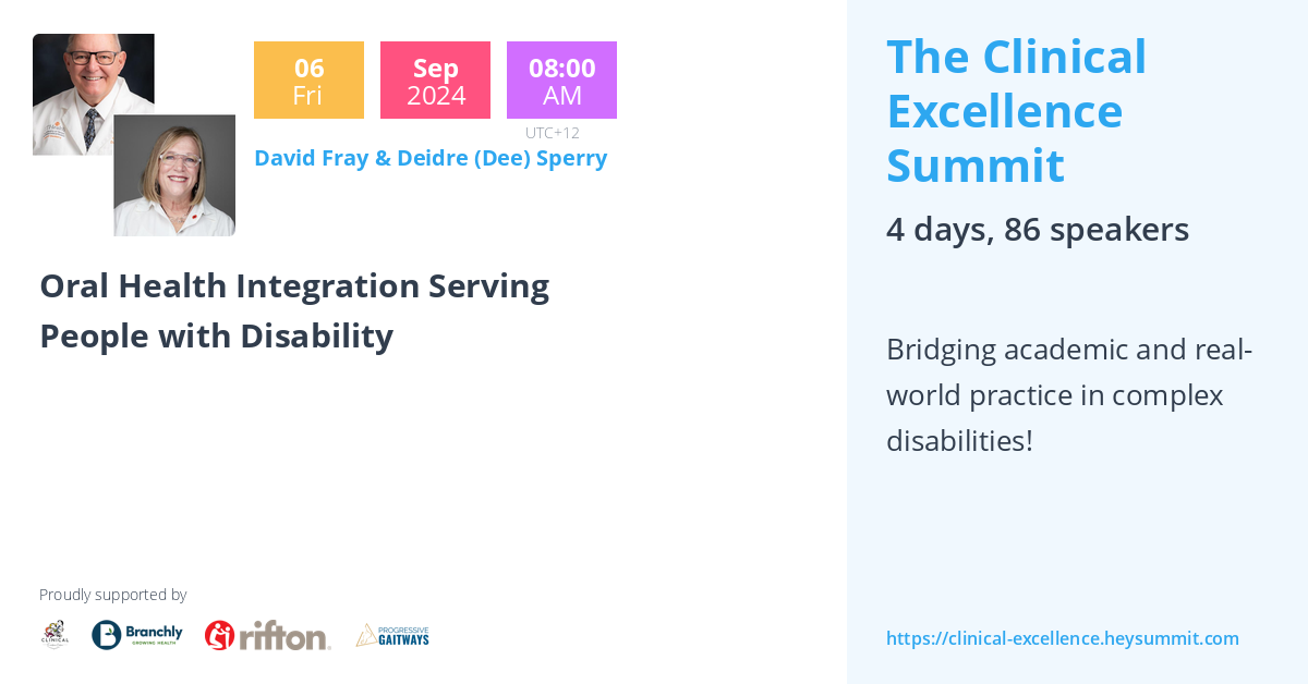 Oral Health Integration Serving People with Disability