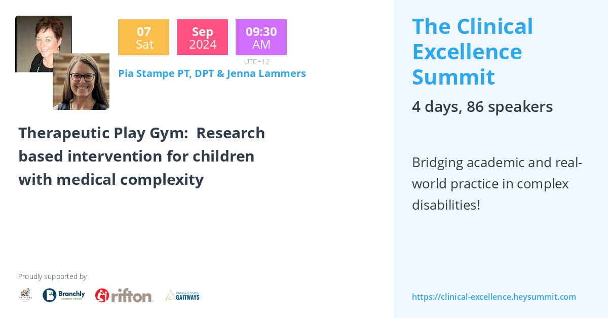 Therapeutic Play Gym: Research based intervention for children with ...