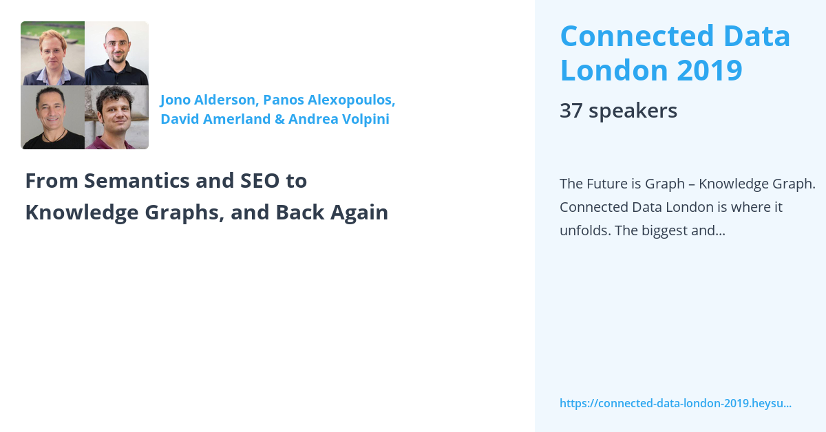Andrea Volpini - Connected Data London 2019
