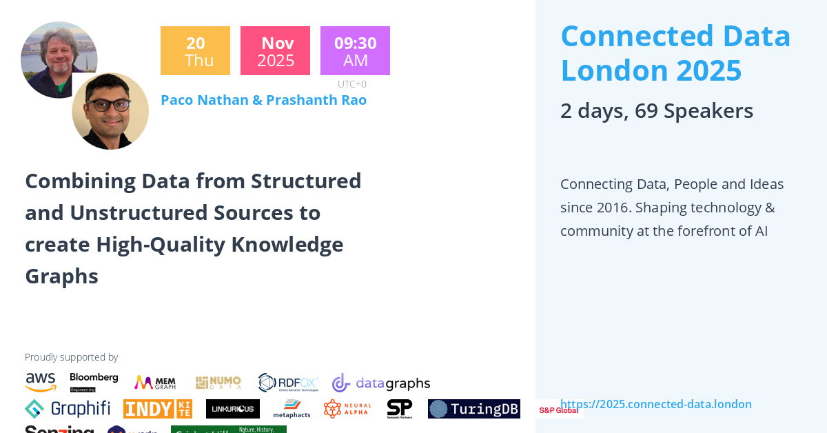 Prashanth Rao - Connected Data London 2025