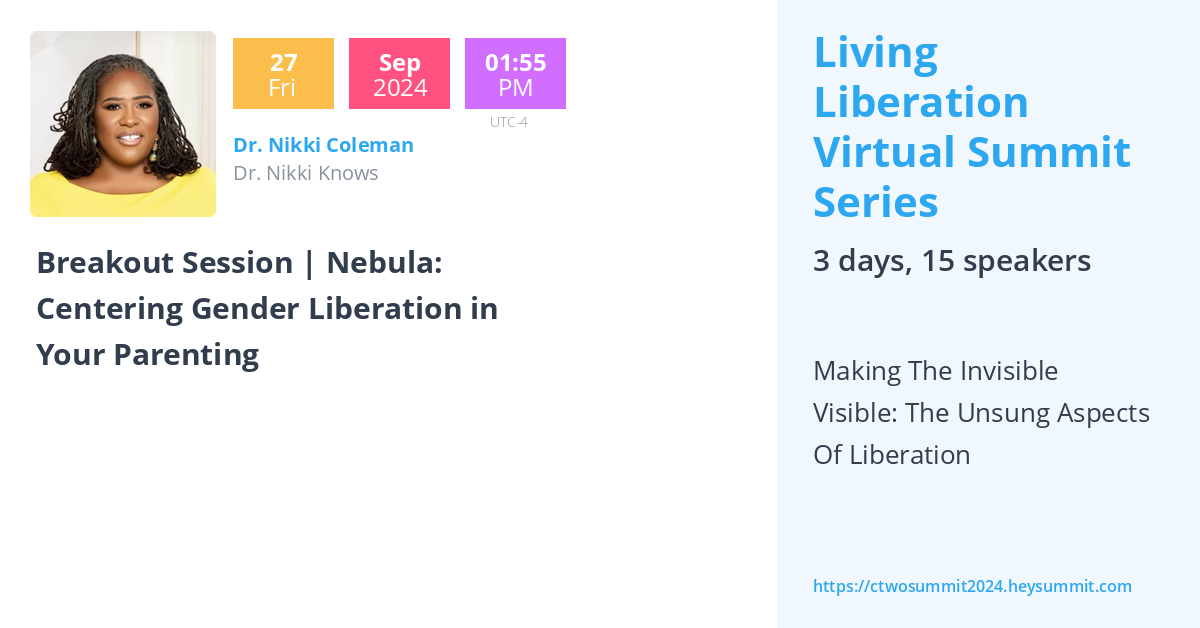 Dr. Nikki Coleman - Living Liberation Virtual Summit Series