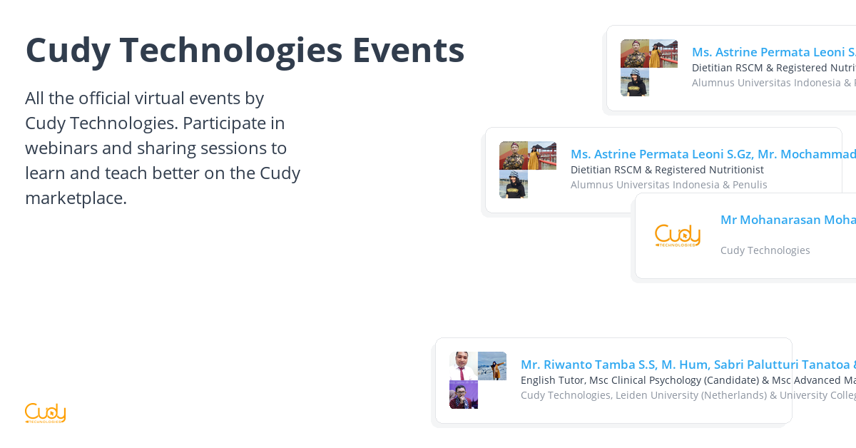 Cudy Technologies Events