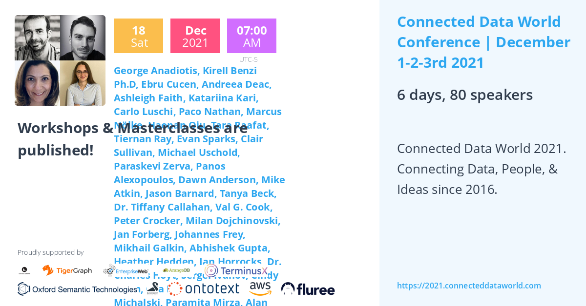 Heather Hedden - Connected Data World Conference | December 1-2-3rd 2021