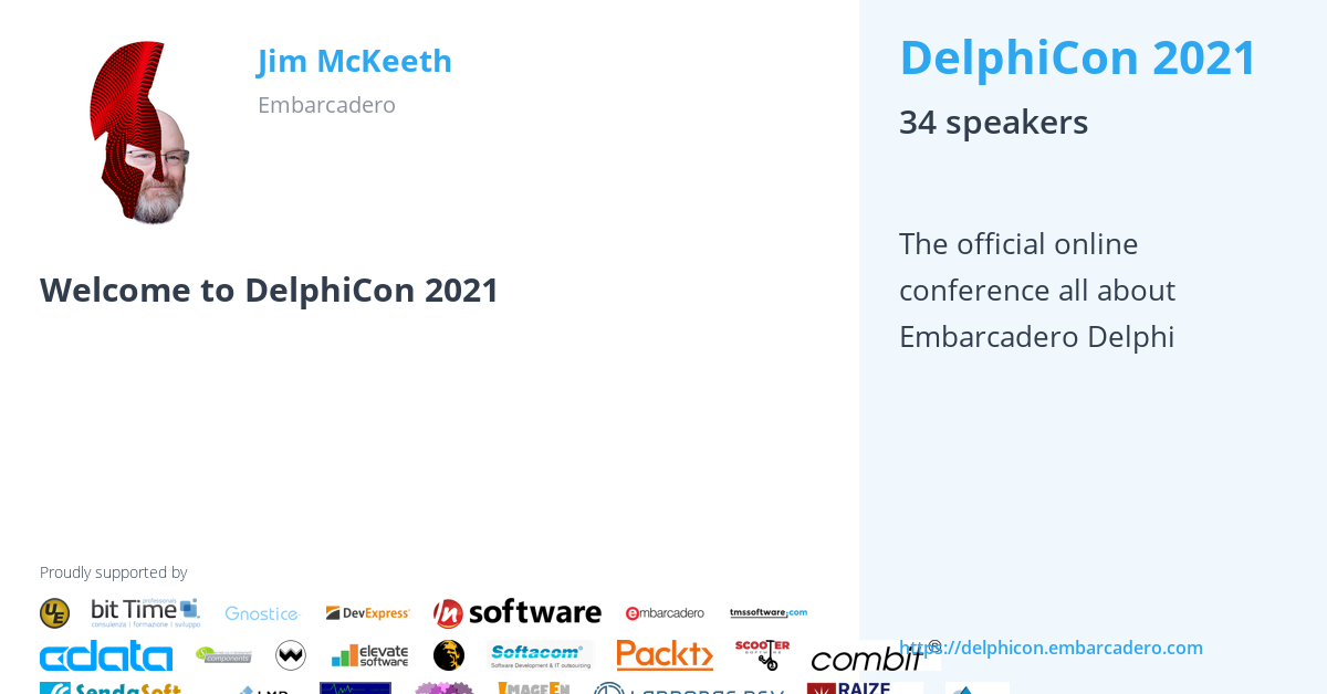 Welcome to DelphiCon 2021