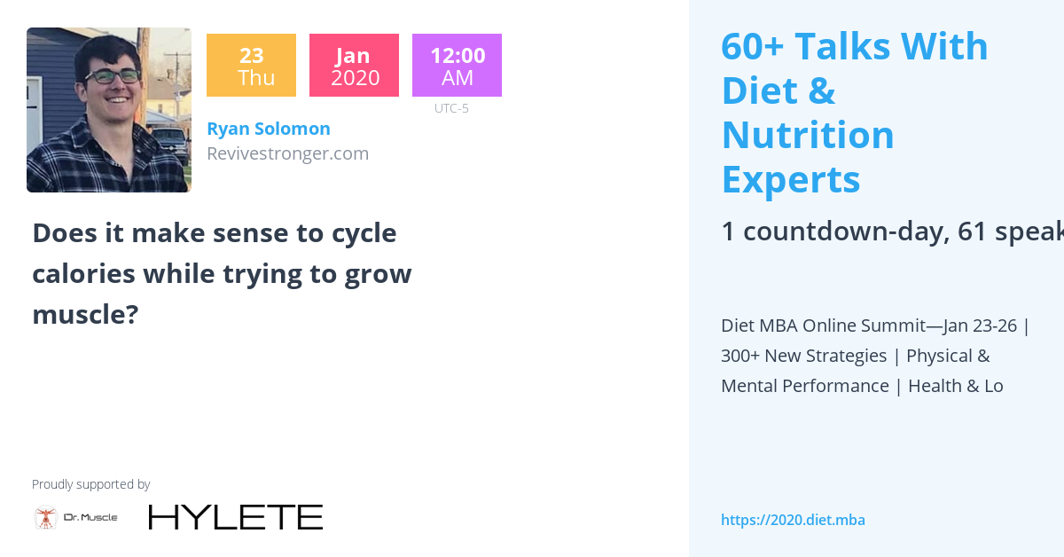 Ryan Solomon - 60+ Talks With Diet & Nutrition Experts