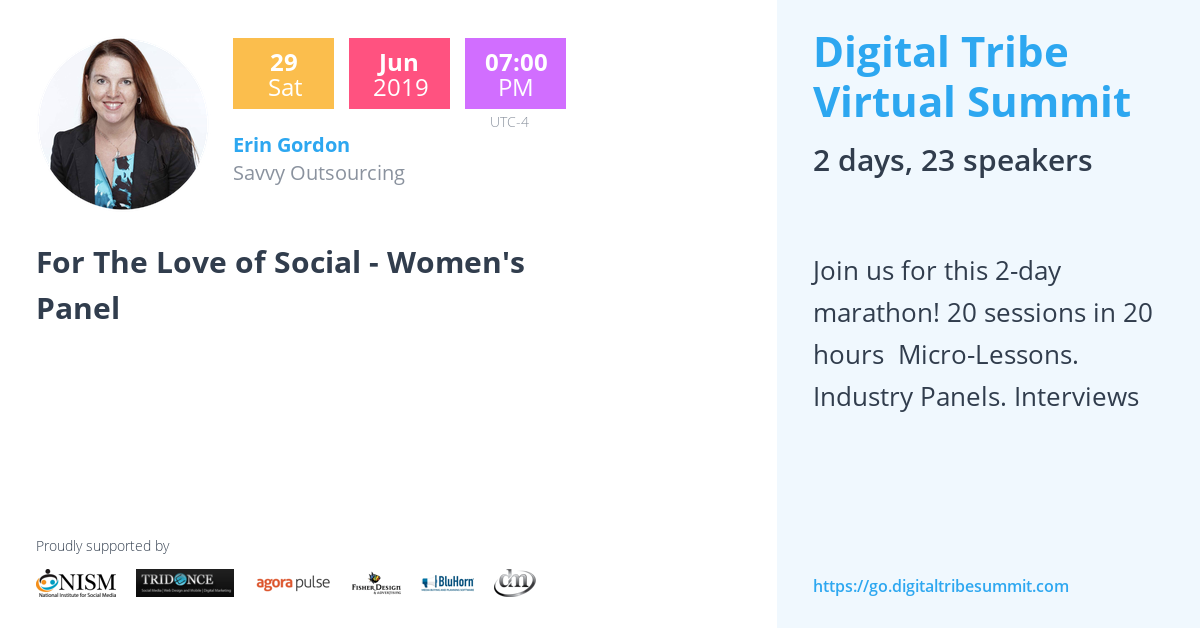 Erin Gordon - Digital Tribe Virtual Summit