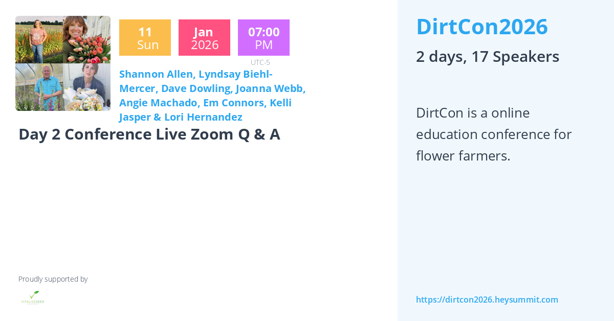 Day 2 Conference Live Zoom Q & A