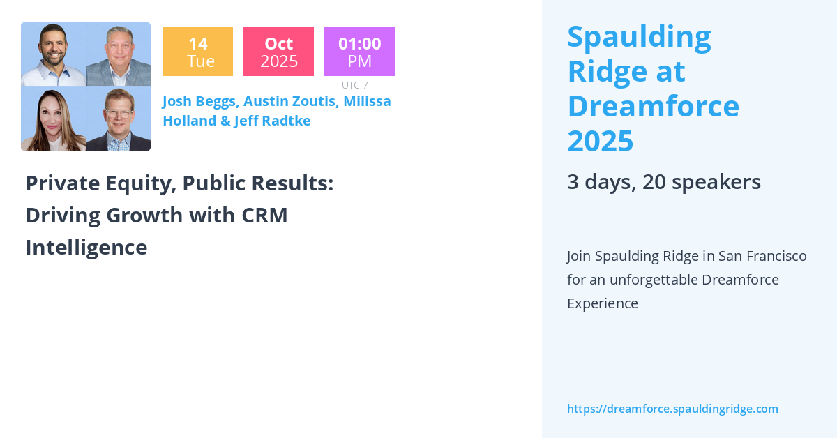 Jeff Radtke - Spaulding Ridge at Dreamforce 2025