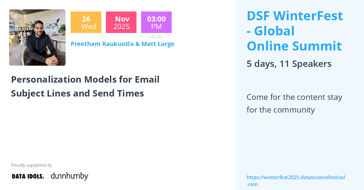 Personalization Models for Email Subject Lines and Send Times