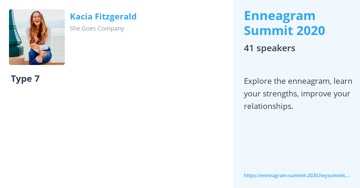 Kacia Fitzgerald - Enneagram Summit 2020
