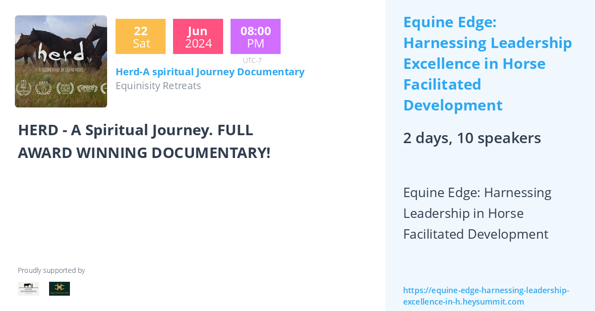 Herd-A spiritual Journey Documentary - Equine Edge: Harnessing ...
