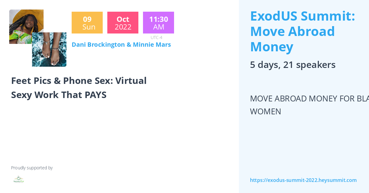 Minnie Mars - ExodUS Summit: Move Abroad Money