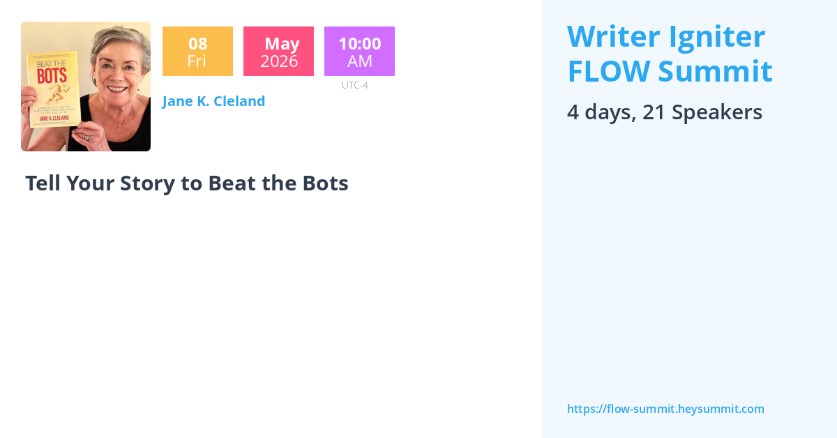 Tell Your Story to Beat the Bots