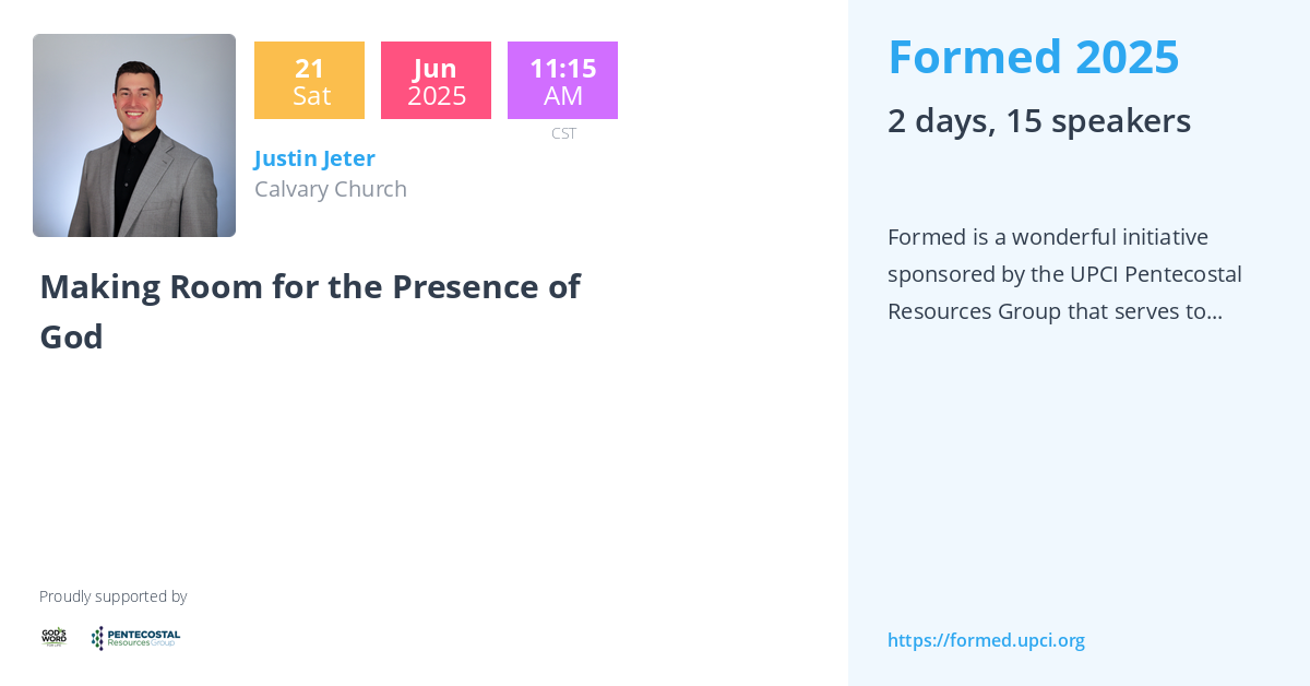 Justin Jeter - Formed 2025